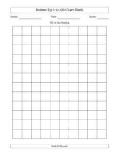 Blank 120 Chart Printable - Easy Printable Templates